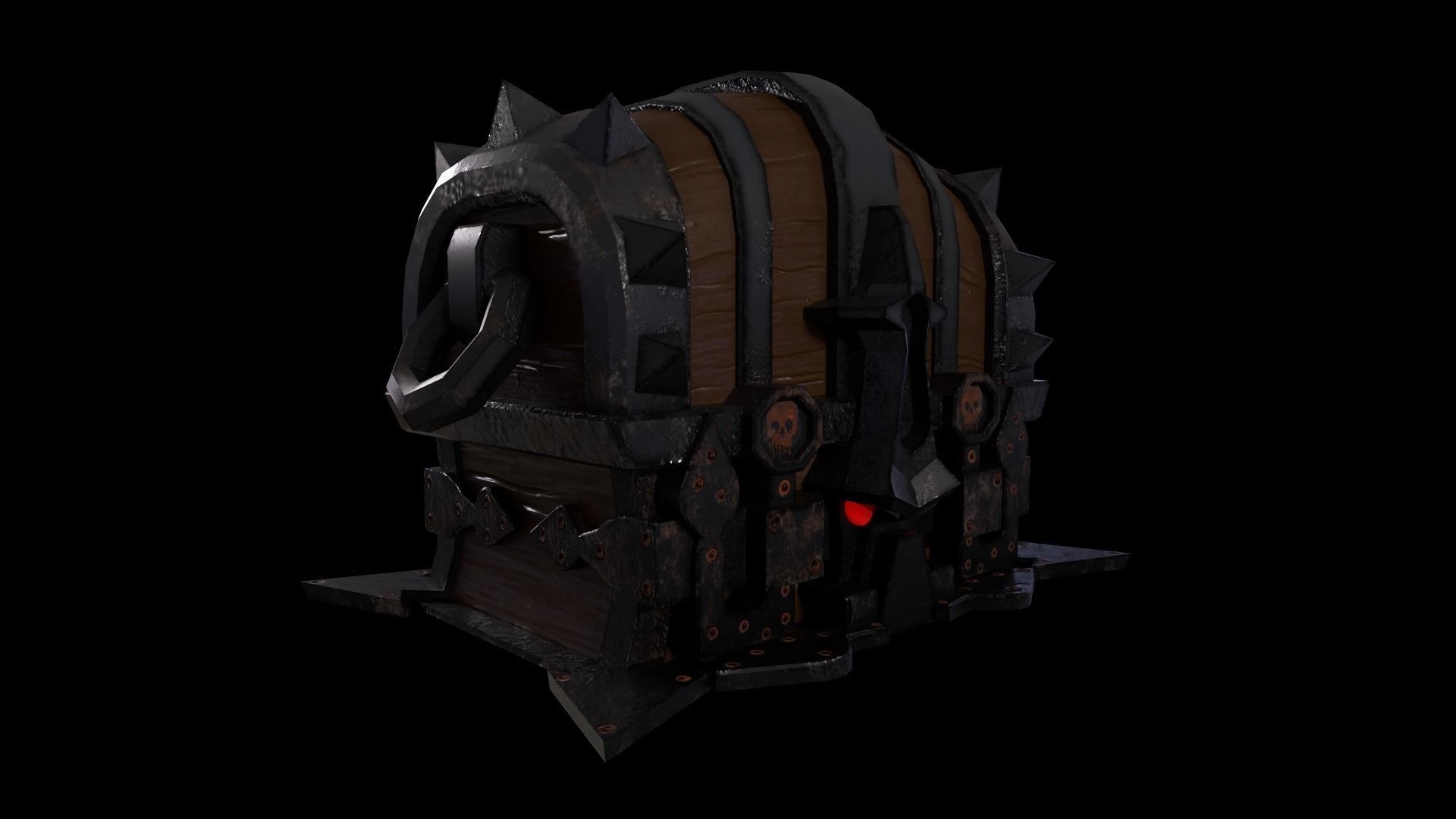 Stylized Chest Game Ready Low Poly PBR 3D Model 3D model - TurboSquid ...