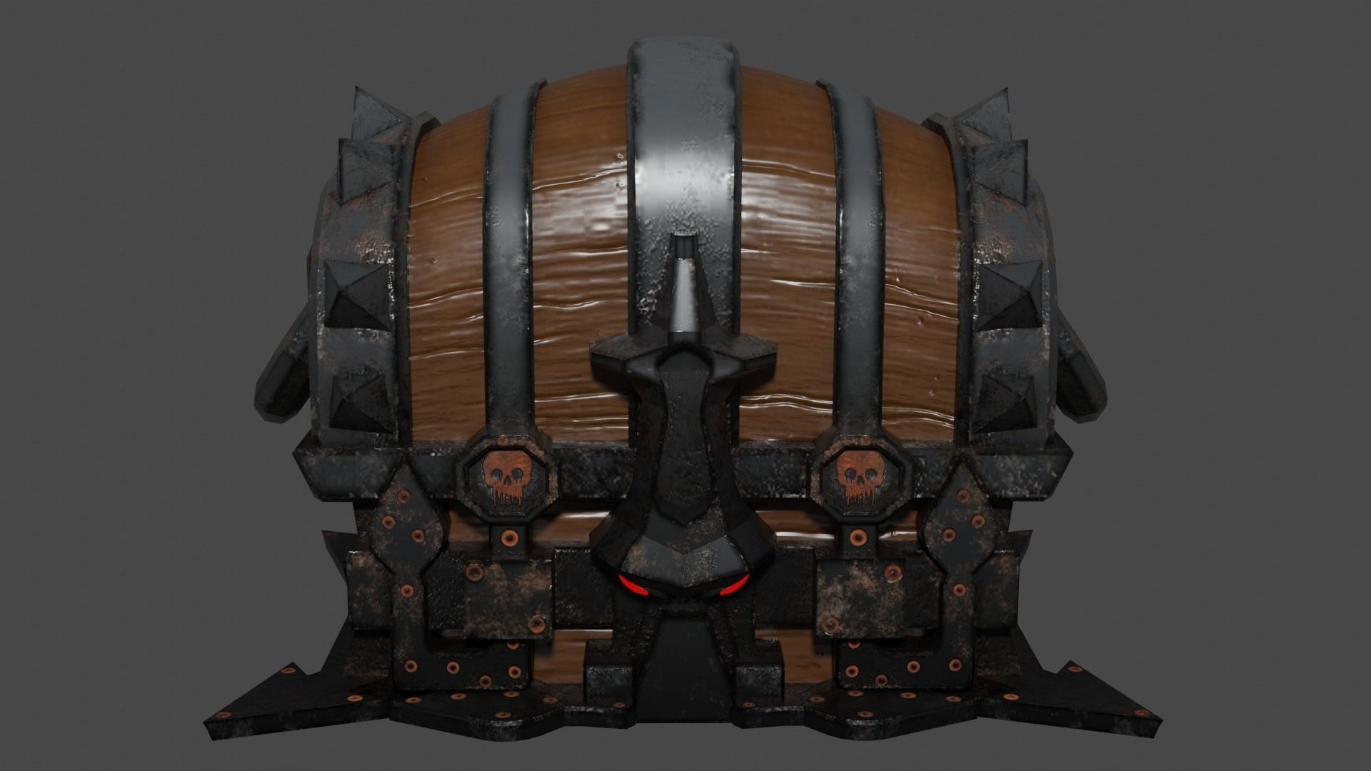 Stylized Chest Game Ready Low Poly PBR 3D Model 3D model - TurboSquid ...