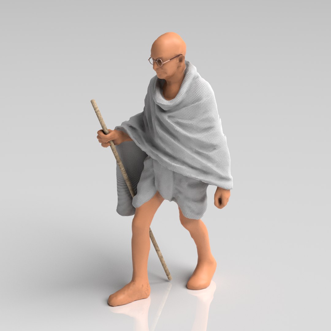Statue Mahatma Gandhi - Model - TurboSquid 1421578
