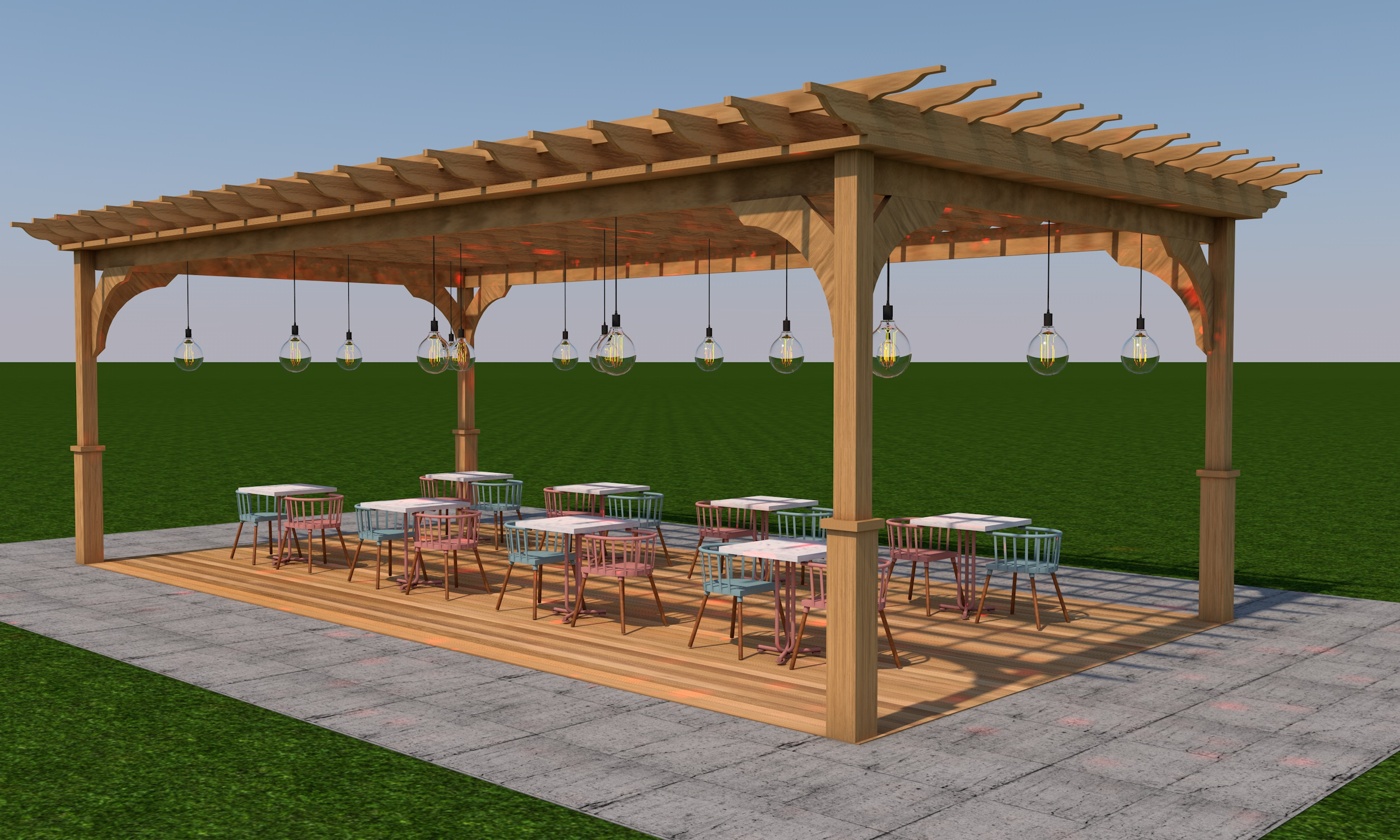 Pergola 3D model - TurboSquid 1708618