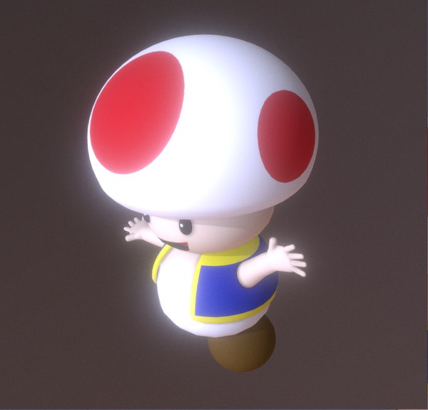 modelo 3d Super Mario Bros Toad gratis - TurboSquid 1293772