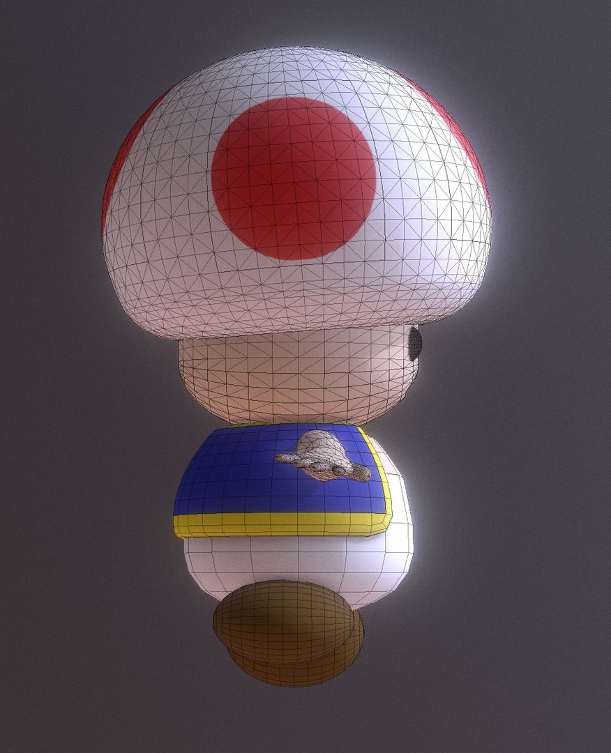 Free Toad Super Mario Bros 3D Model - TurboSquid 1293772