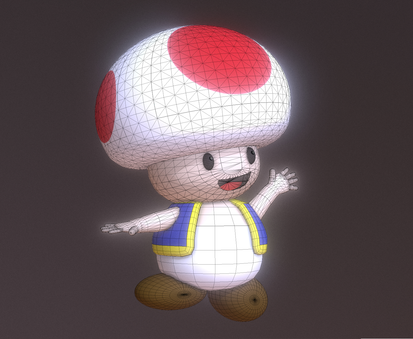 modelo 3d Super Mario Bros Toad gratis - TurboSquid 1293772