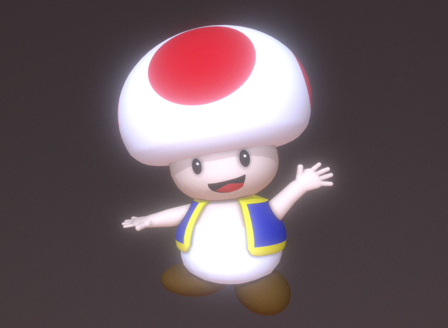 Free toad super mario bros 3D model - TurboSquid 1293772