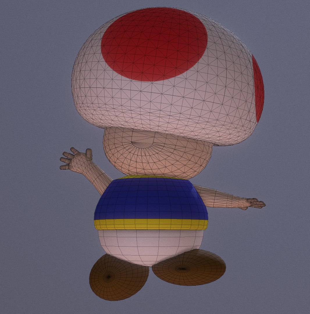 Free Toad Super Mario Bros 3D Model - TurboSquid 1293772