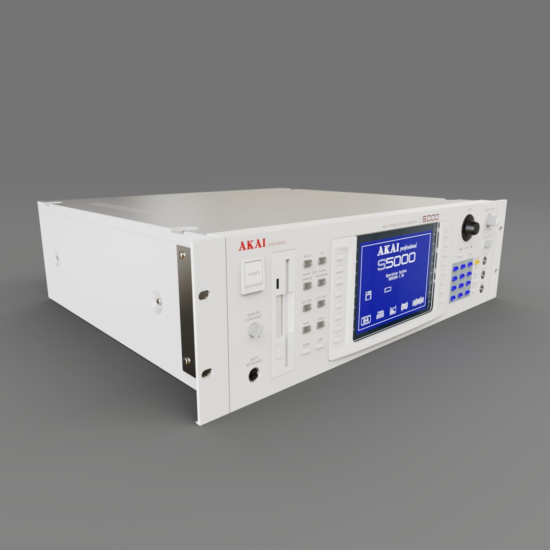 Audio Sampler Digital Stereo Akai S5000 Model - TurboSquid 2113484