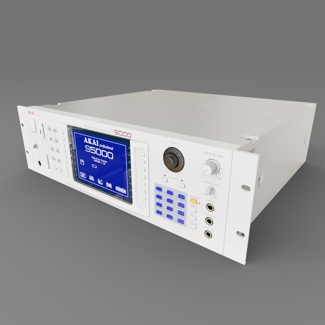 Audio Sampler Digital Stereo Akai S5000 Model - TurboSquid 2113484