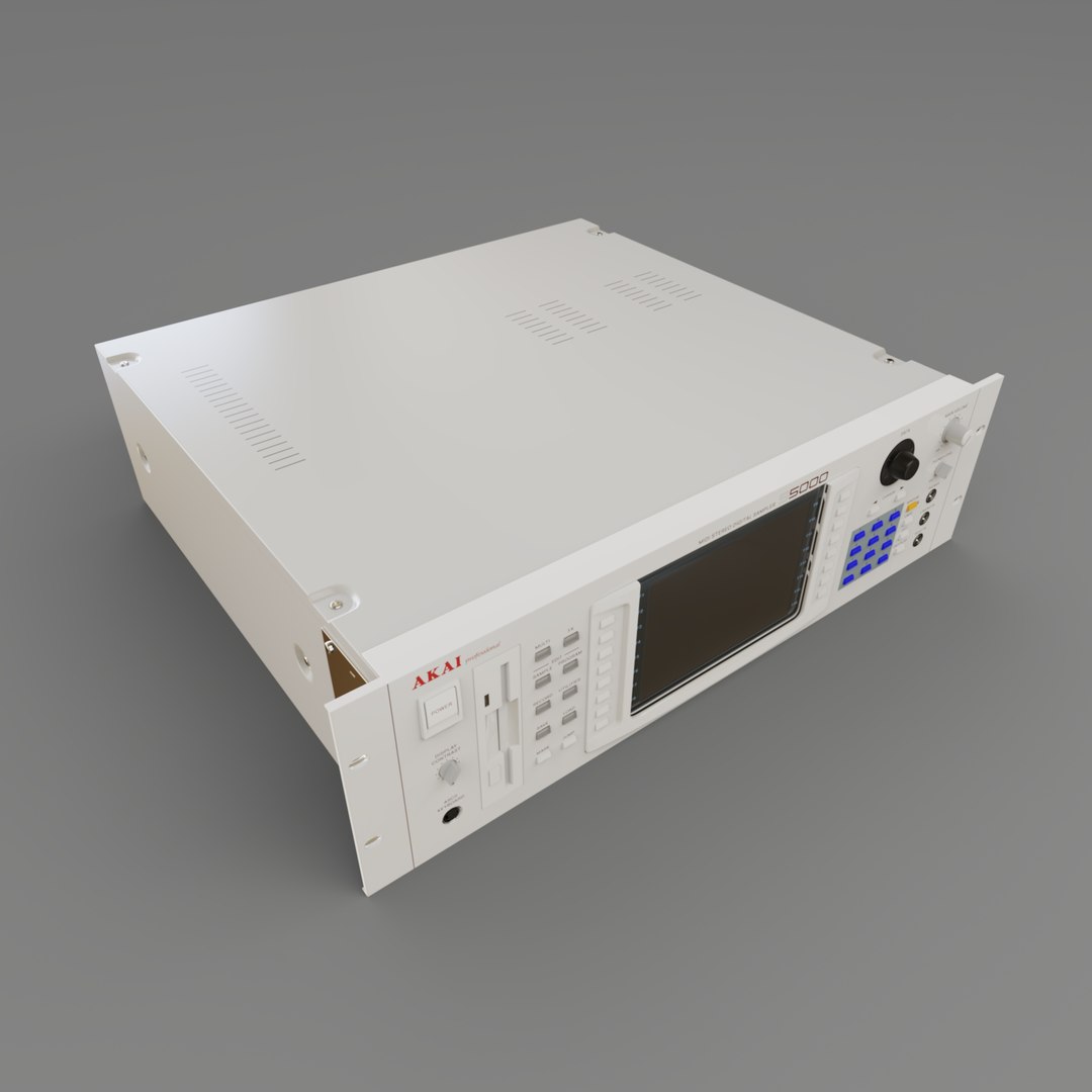 Audio Sampler Digital Stereo Akai S5000 Model - TurboSquid 2113484