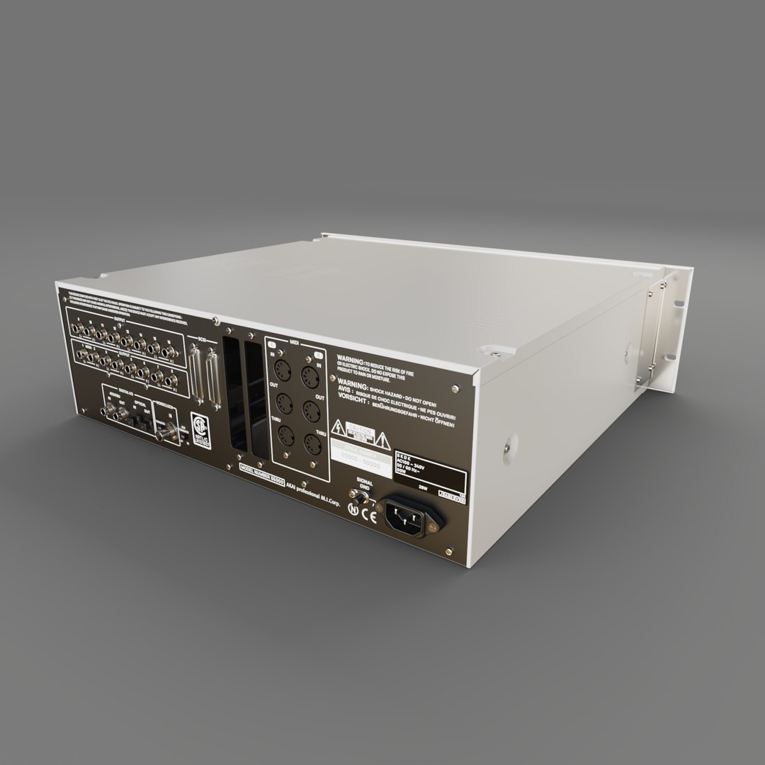 Audio Sampler Digital Stereo Akai S5000 Model - TurboSquid 2113484