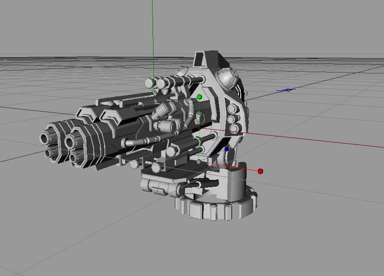 3d Futuristic Turret