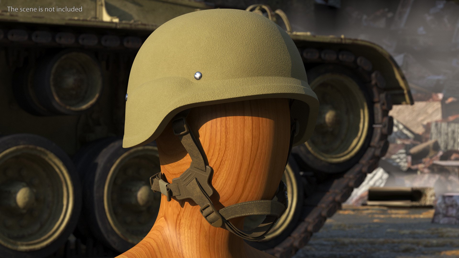 Kevlar Marine Lightweight Helmet Brown 3D Model - TurboSquid 1997526