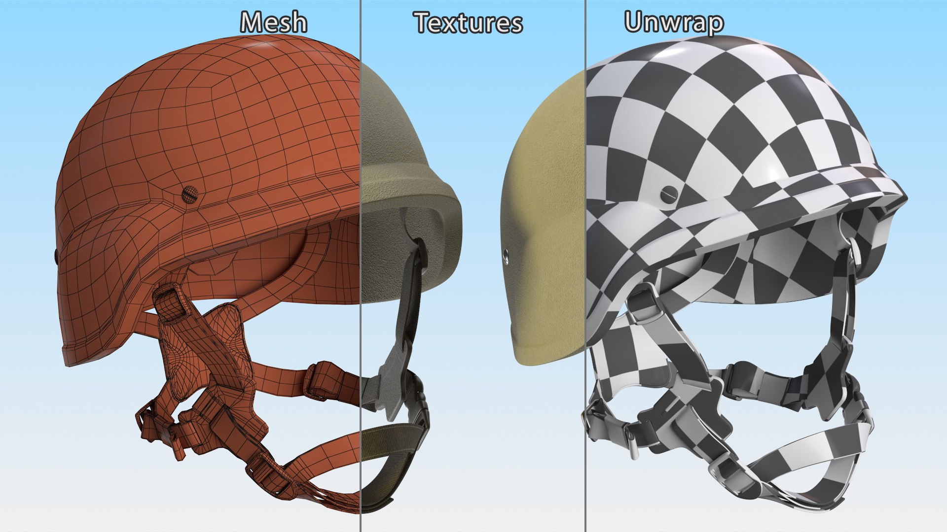 Kevlar Marine Lightweight Helmet Brown 3D Model - TurboSquid 1997526