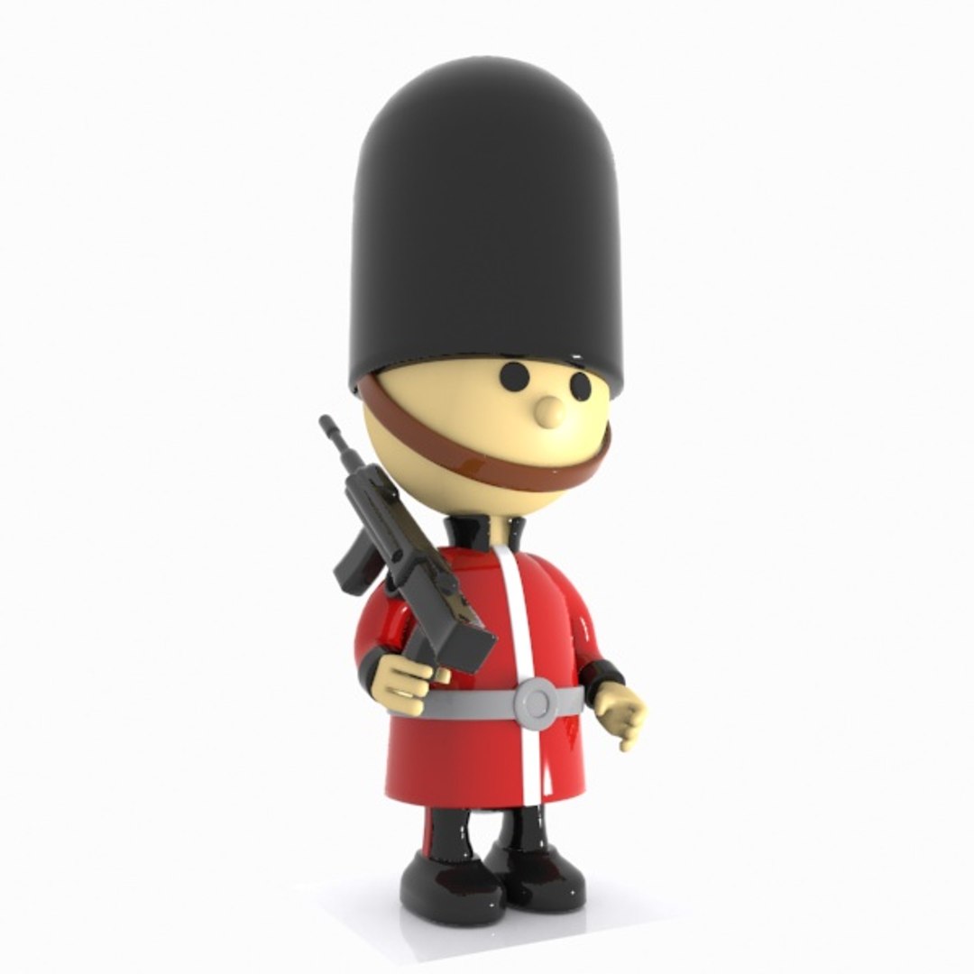 3ds cartoon guard toon