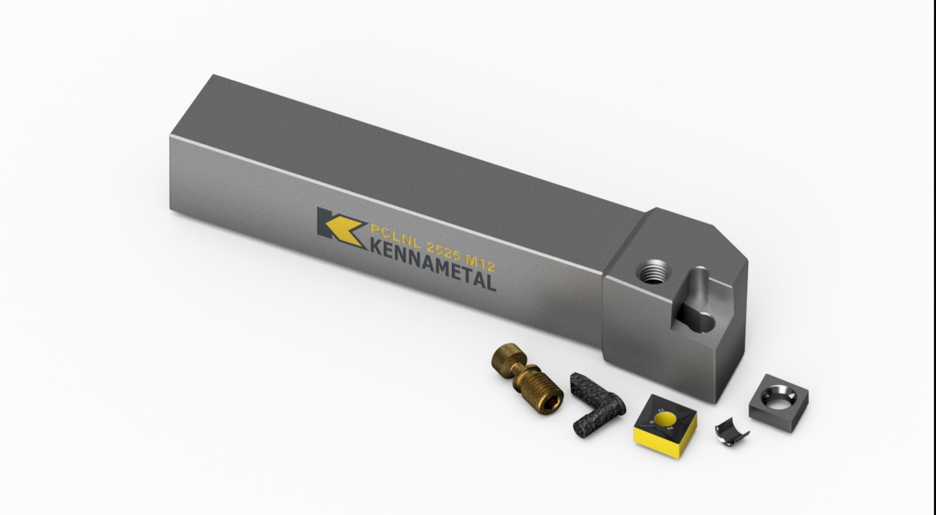 3D Model PCLNL Holder Of Turning With Kennametal Logo - TurboSquid 2230676
