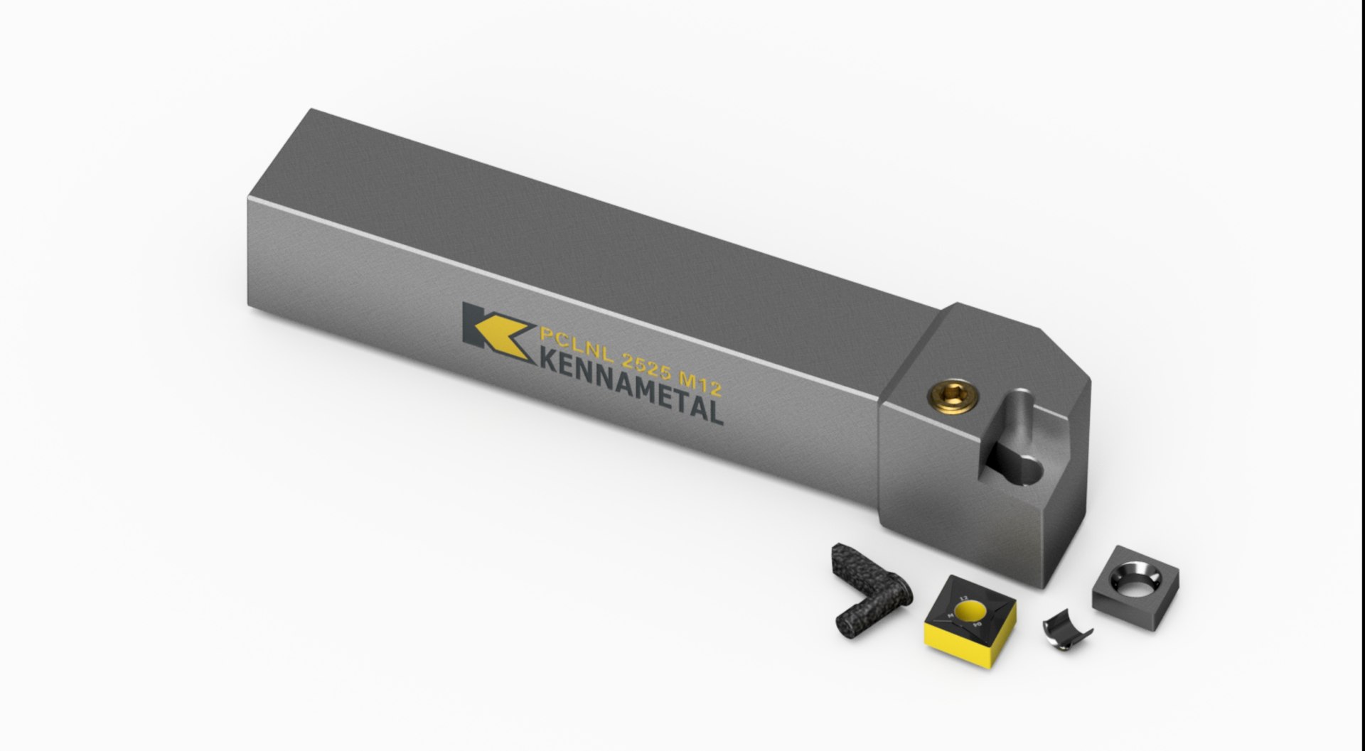 3D Model PCLNL Holder Of Turning With Kennametal Logo - TurboSquid 2230676