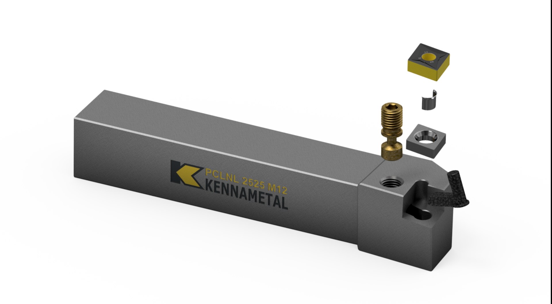 3D Model PCLNL Holder Of Turning With Kennametal Logo - TurboSquid 2230676