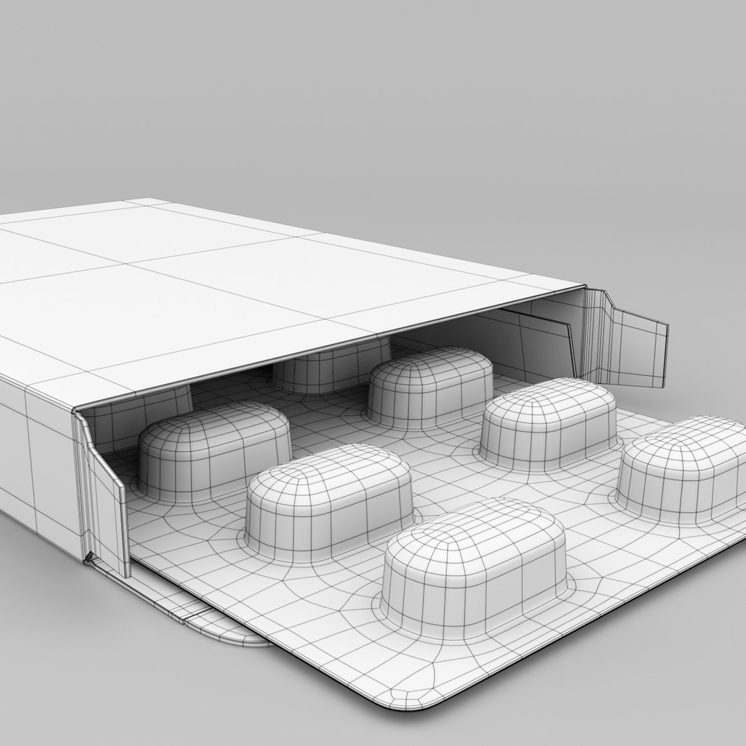 Medicine Box Pills 3d Model
