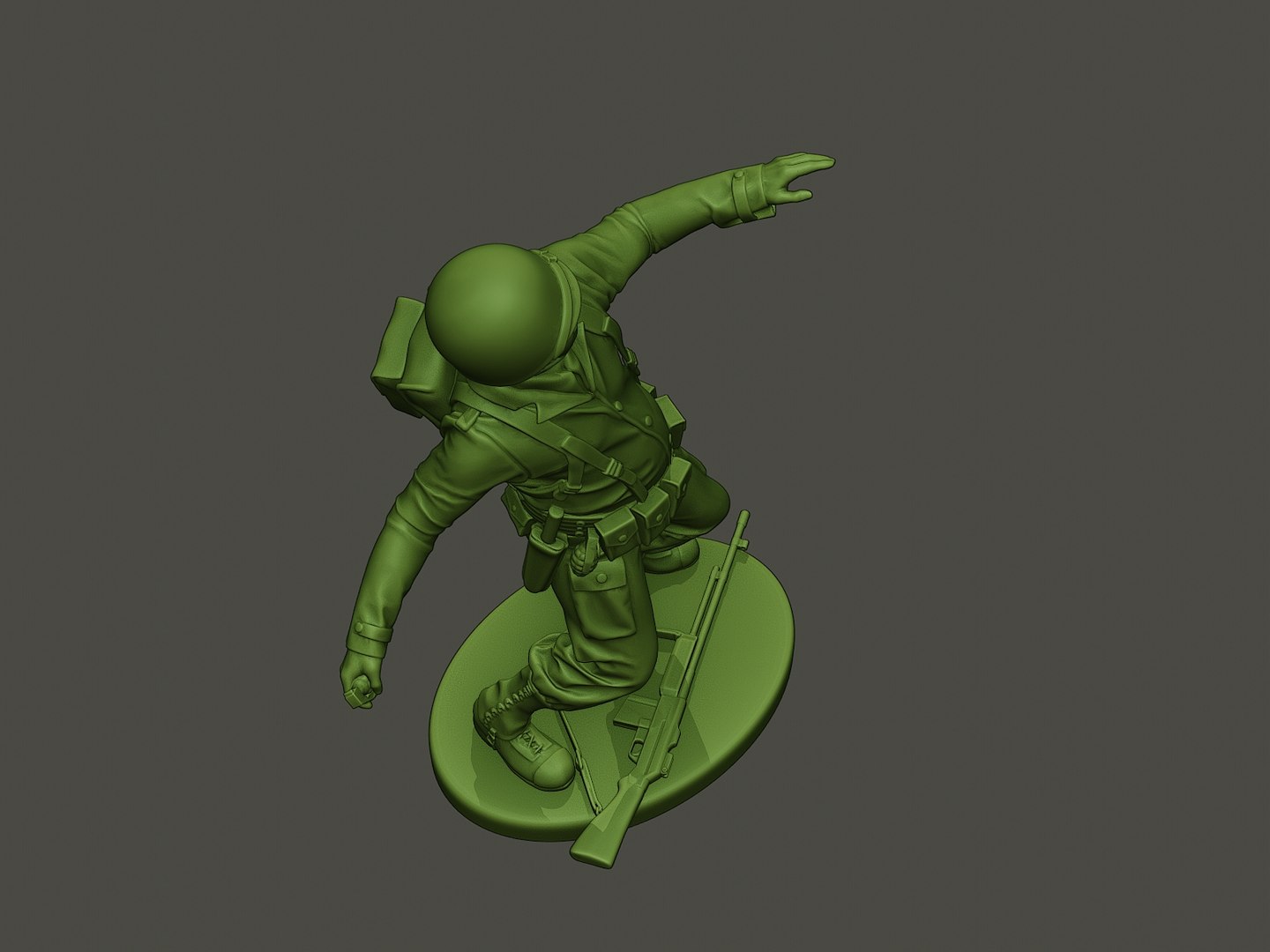 American Soldier Ww2 Throwing 3D Model - TurboSquid 1410073