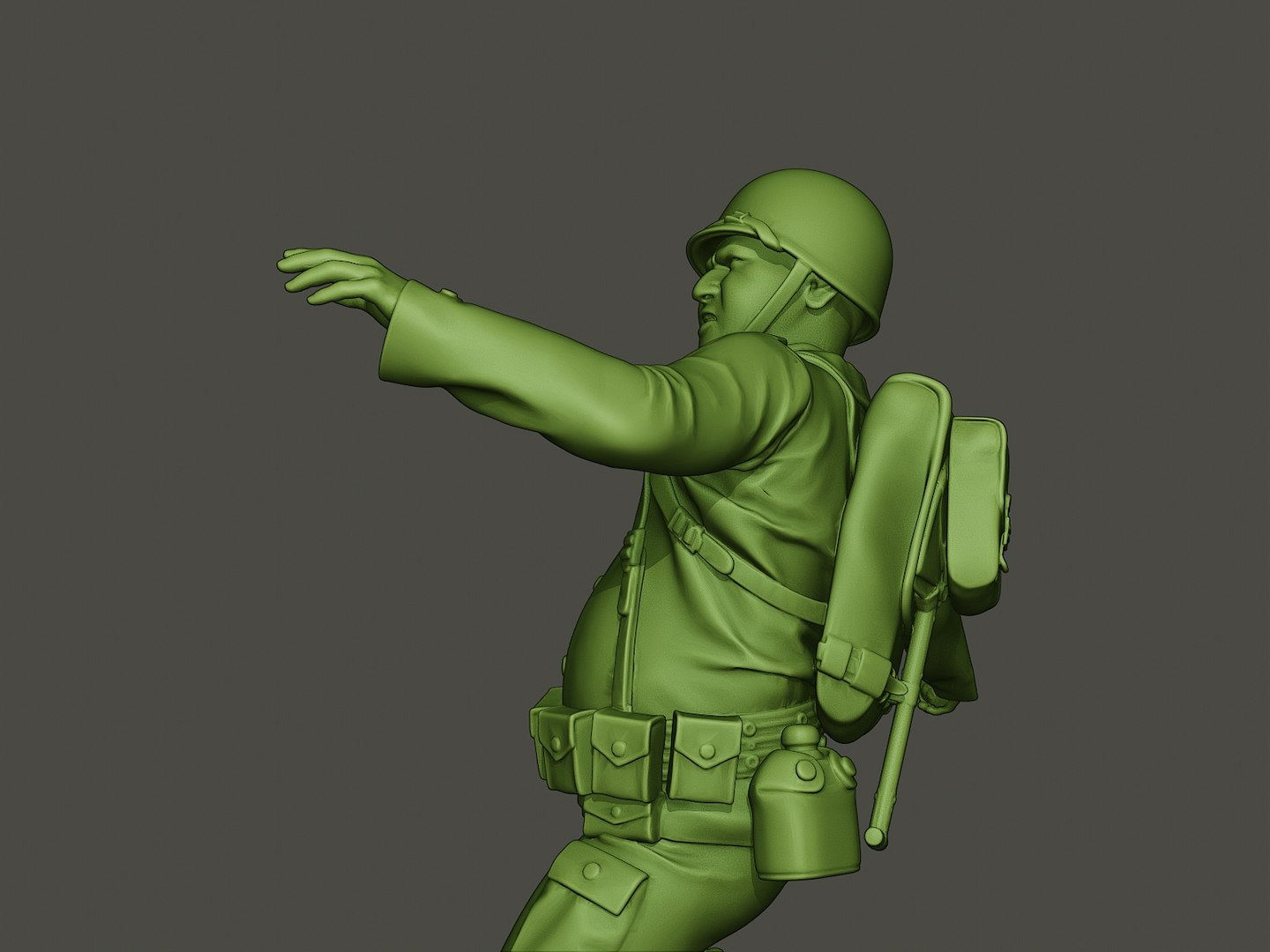 American Soldier Ww2 Throwing 3D Model - TurboSquid 1410073