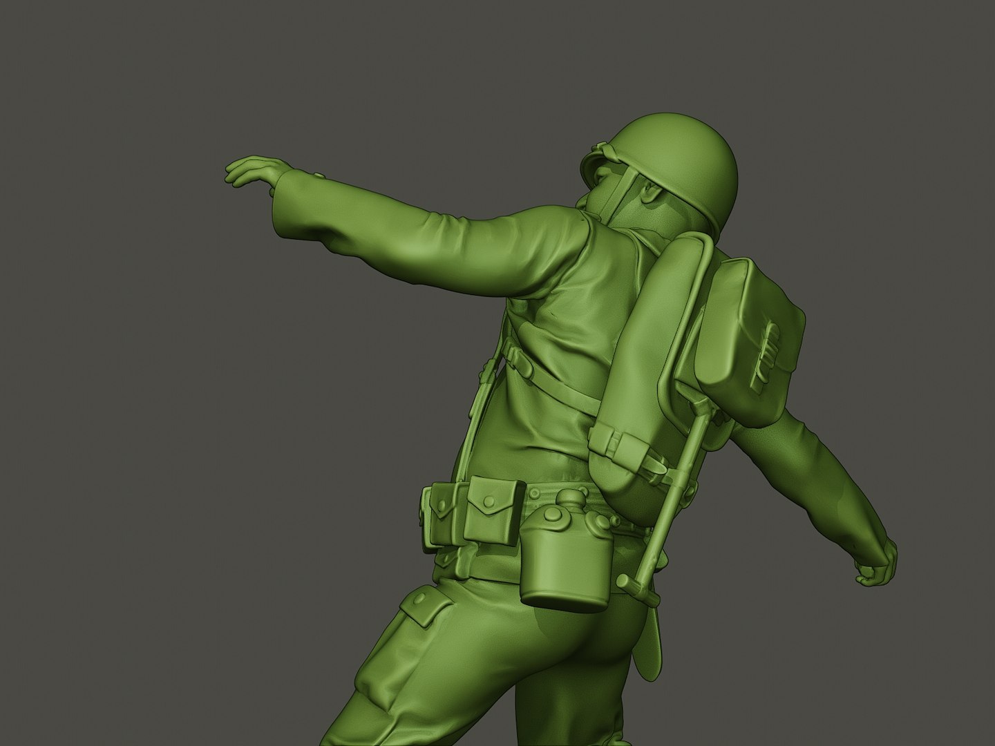 American Soldier Ww2 Throwing 3D Model - TurboSquid 1410073