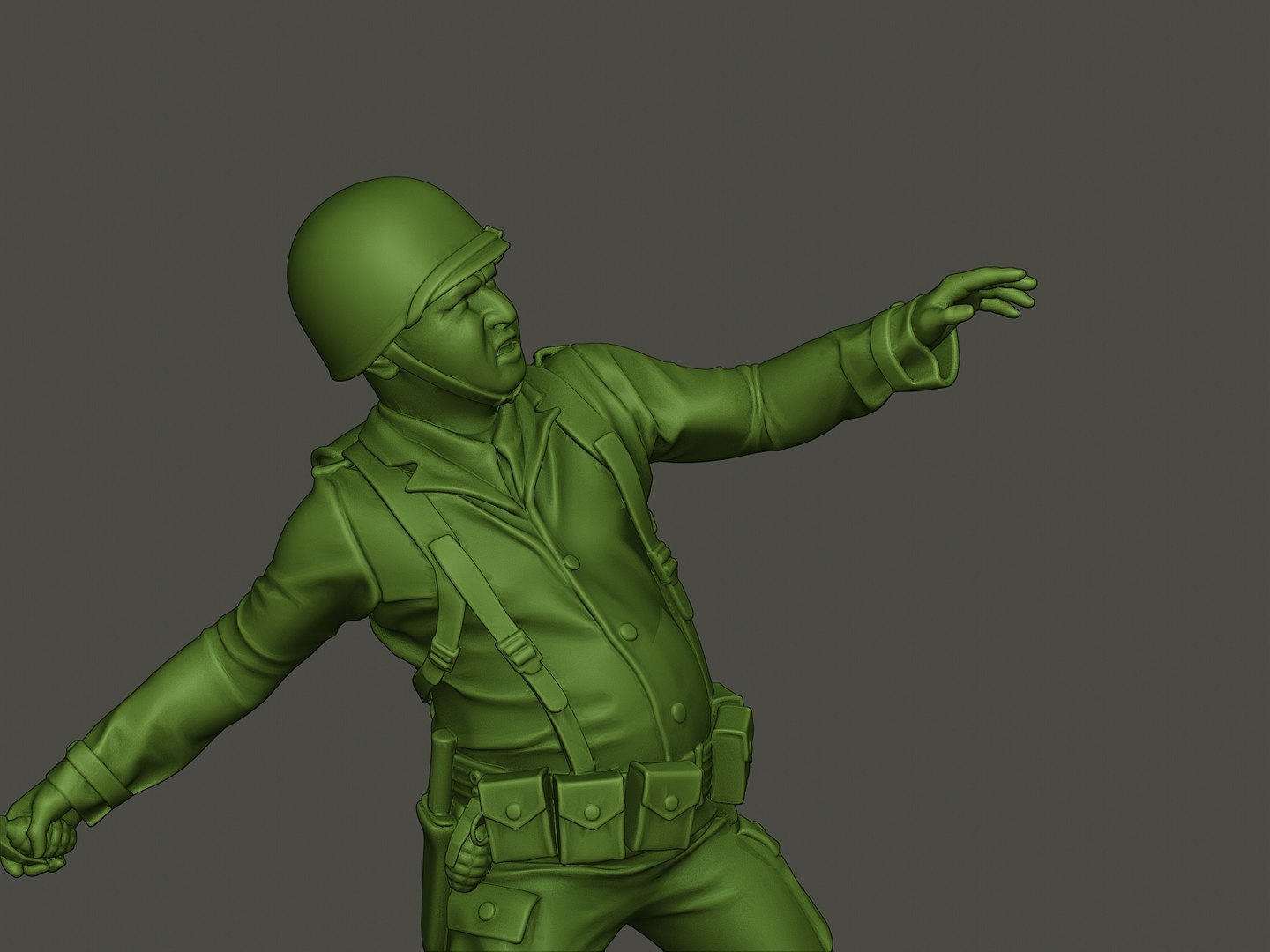 American Soldier Ww2 Throwing 3D Model - TurboSquid 1410073