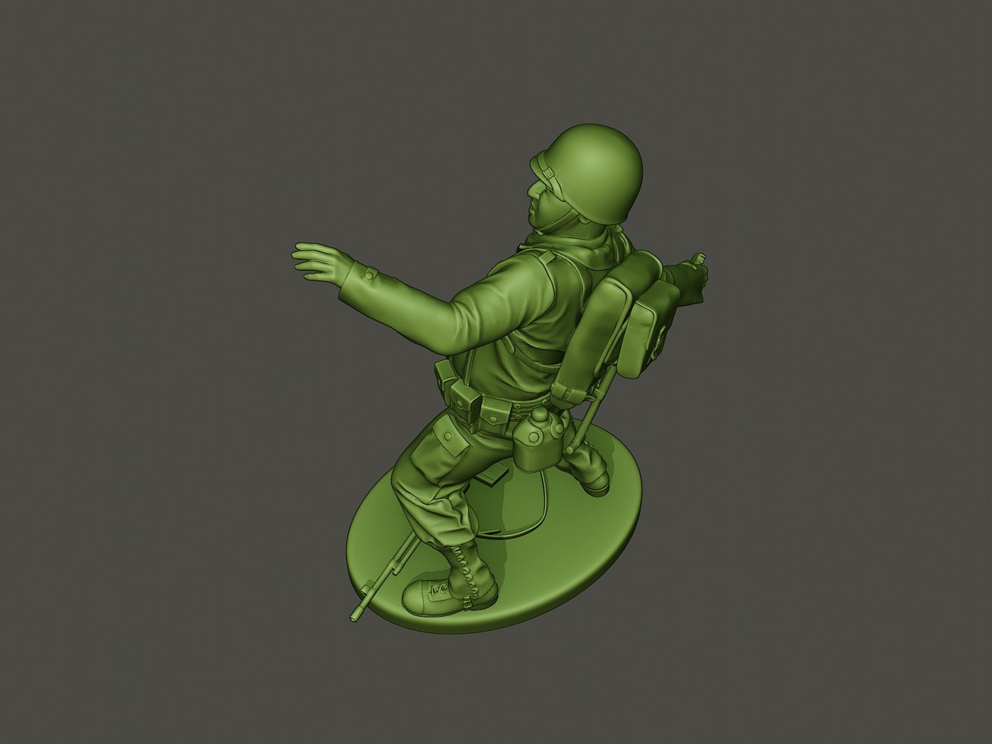 American Soldier Ww2 Throwing 3D Model - TurboSquid 1410073
