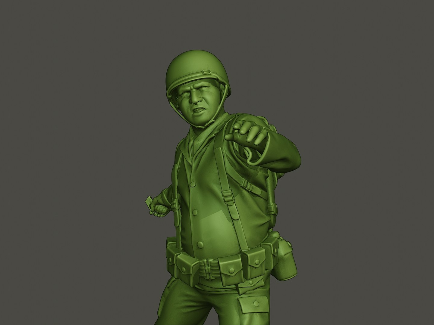 American Soldier Ww2 Throwing 3D Model - TurboSquid 1410073