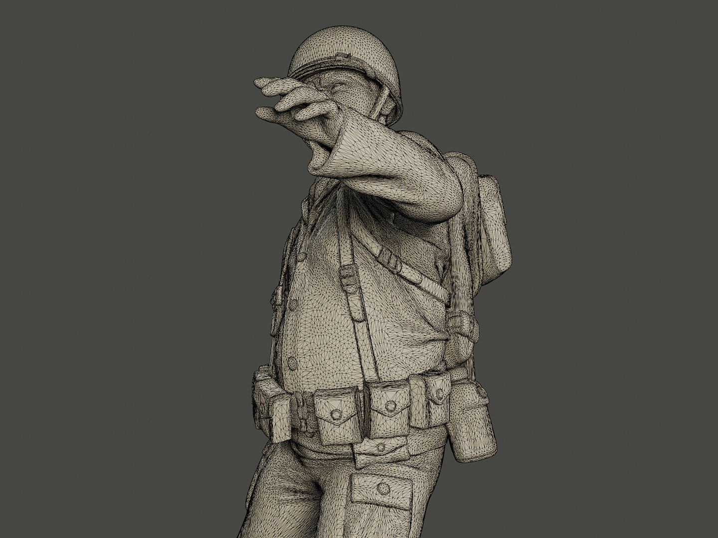 American Soldier Ww2 Throwing 3D Model - TurboSquid 1410073