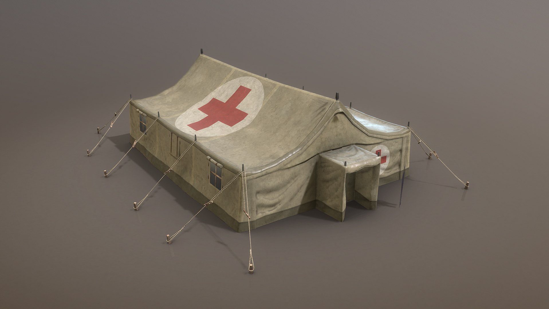 Military Tent 01 Medicaldesert 3D - TurboSquid 1513175