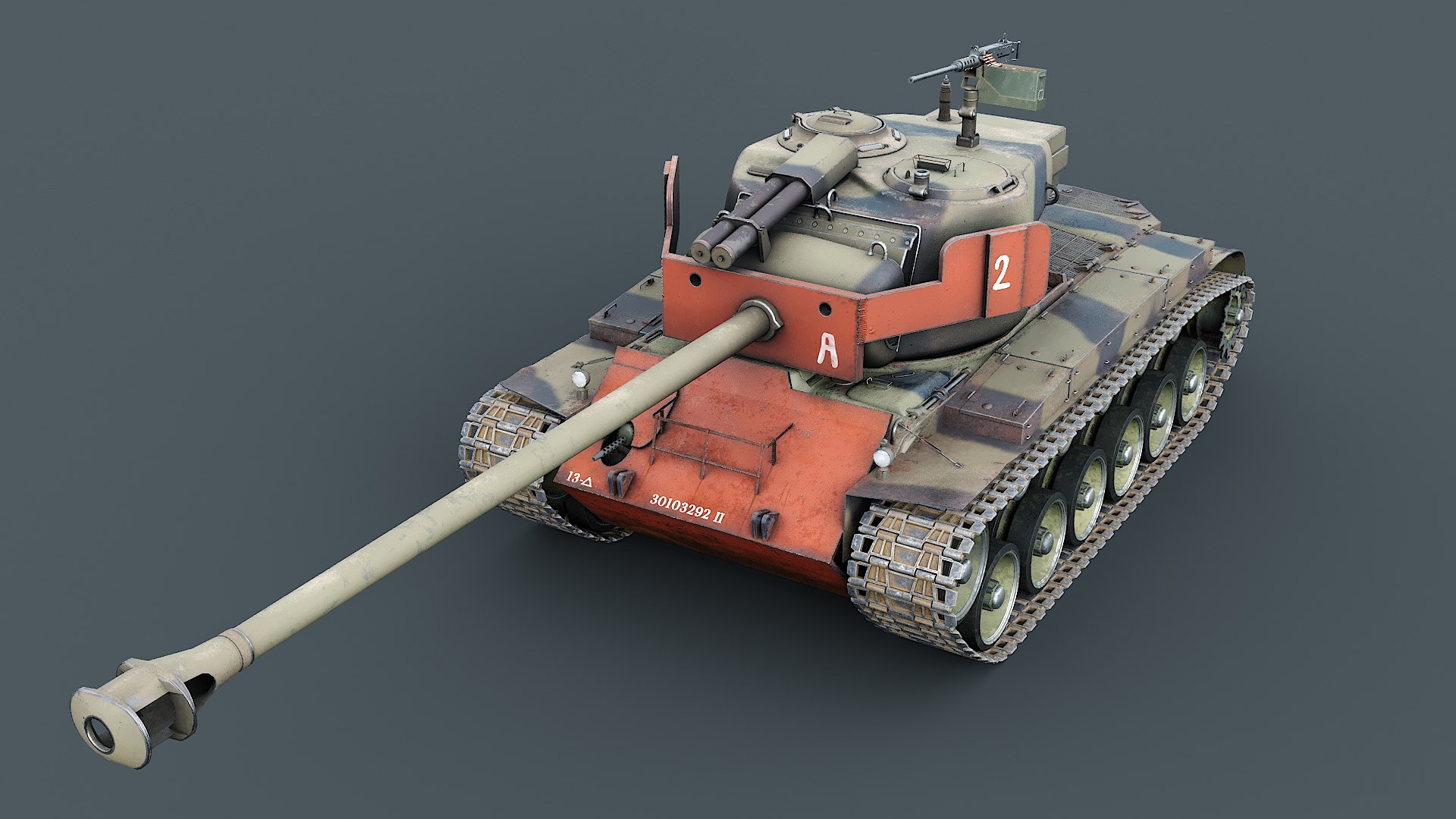 3D Heavy Tank T26E1 Pershing - TurboSquid 1805700