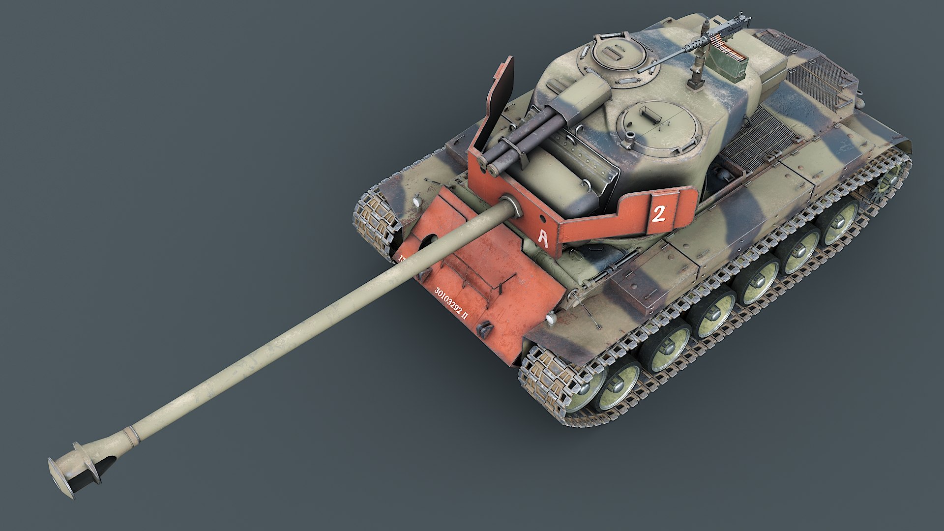 3D Heavy Tank T26E1 Pershing - TurboSquid 1805700
