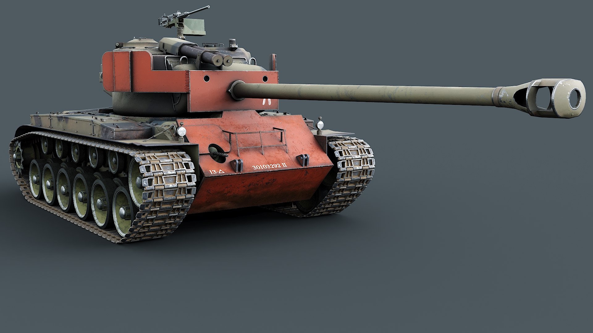 3D Heavy Tank T26E1 Pershing - TurboSquid 1805700