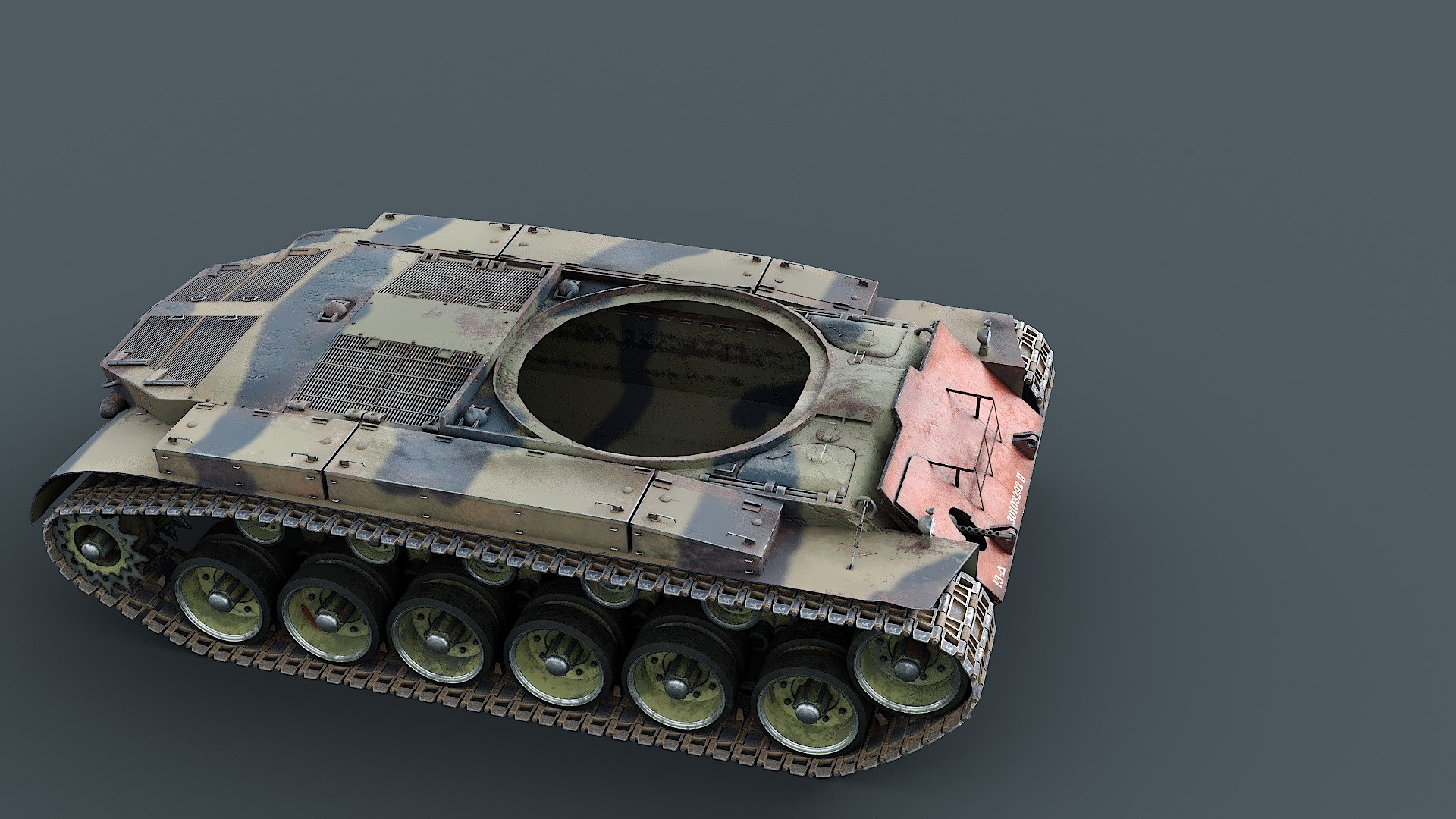 3D Heavy Tank T26E1 Pershing - TurboSquid 1805700