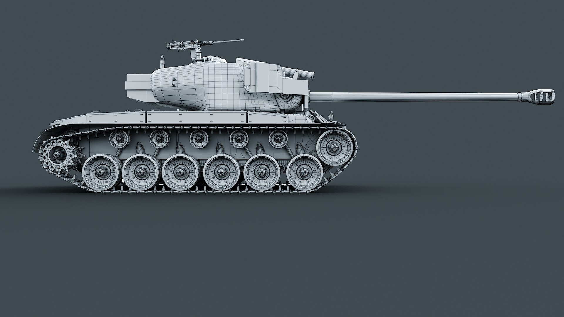 3D Heavy Tank T26E1 Pershing - TurboSquid 1805700