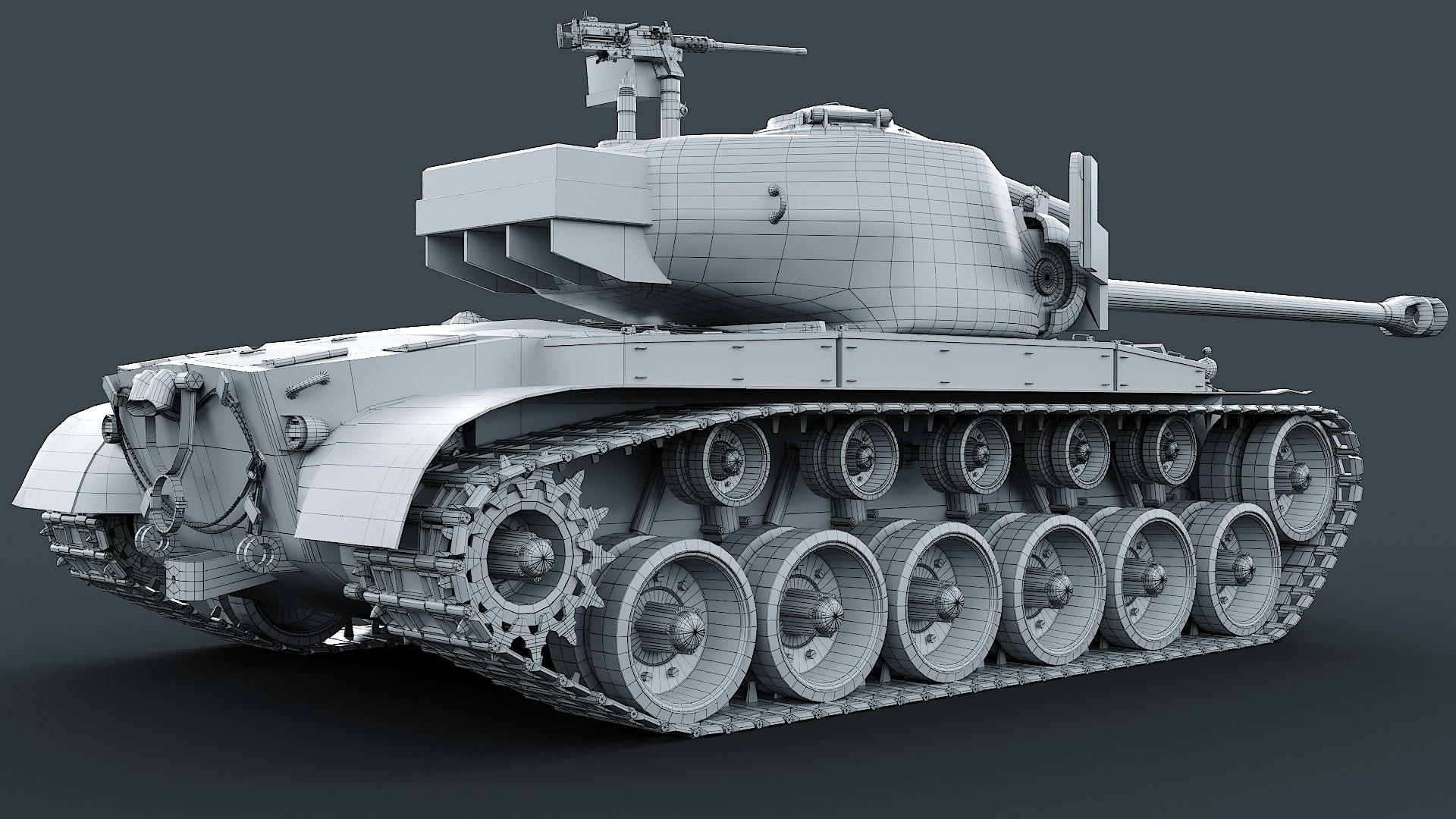 3D Heavy Tank T26E1 Pershing - TurboSquid 1805700