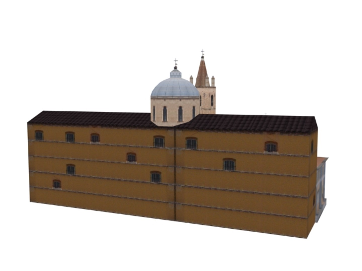 3d Model Cluster Buildings Vienna Residential