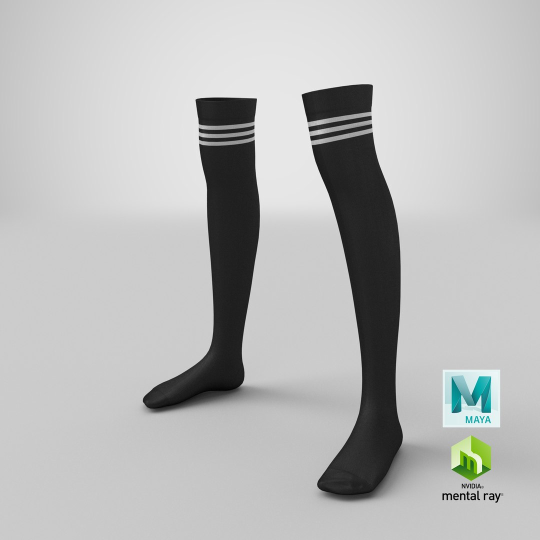 Stockings Black PBR 3D Model - TurboSquid 2050454