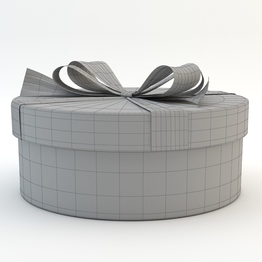 3d gift box model