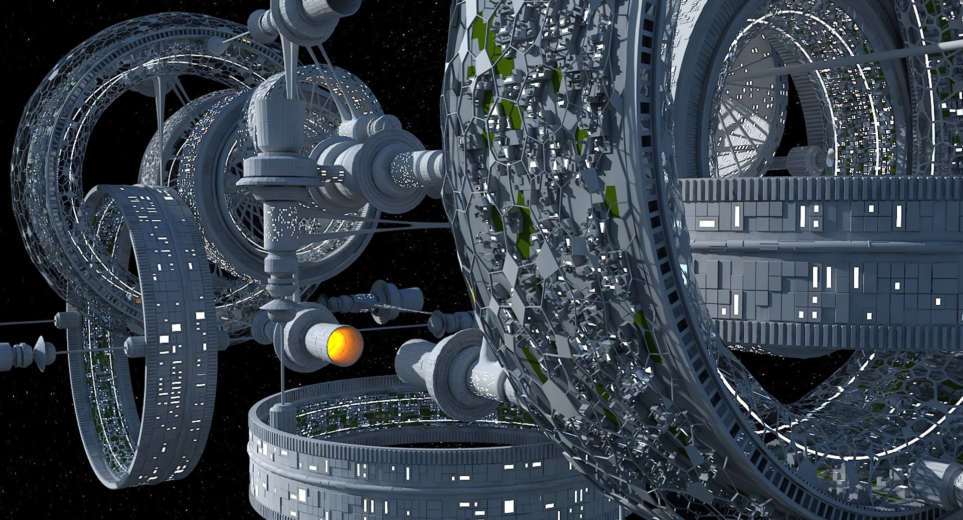 3D Sci-fi Space Model - TurboSquid 1380163