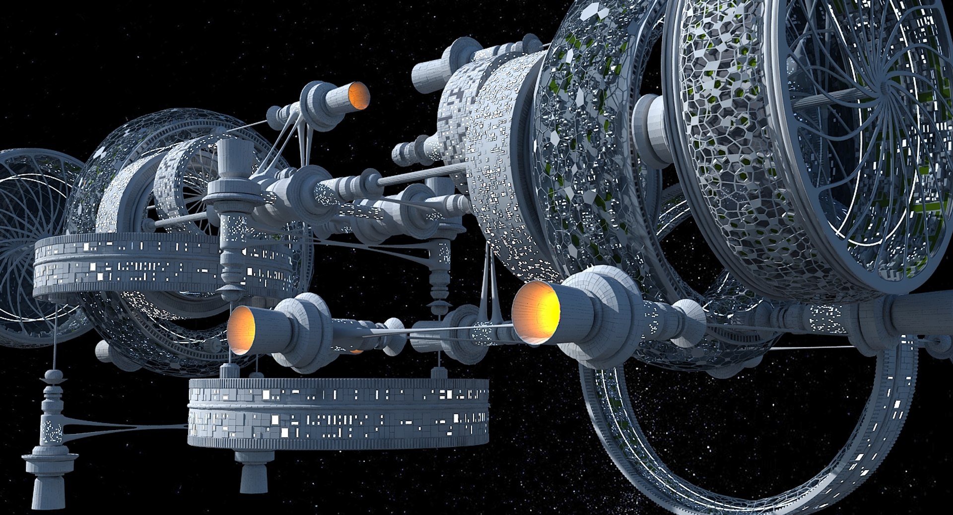 3D Sci-fi Space Model - TurboSquid 1380163