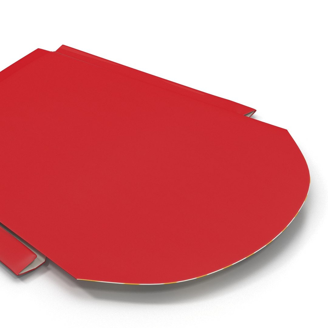 3d Model Folded French Fry Box