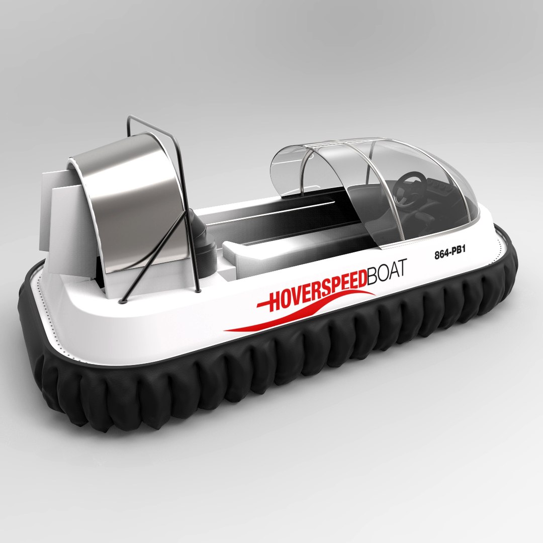 Speed Hovercraft Boat 3d Max