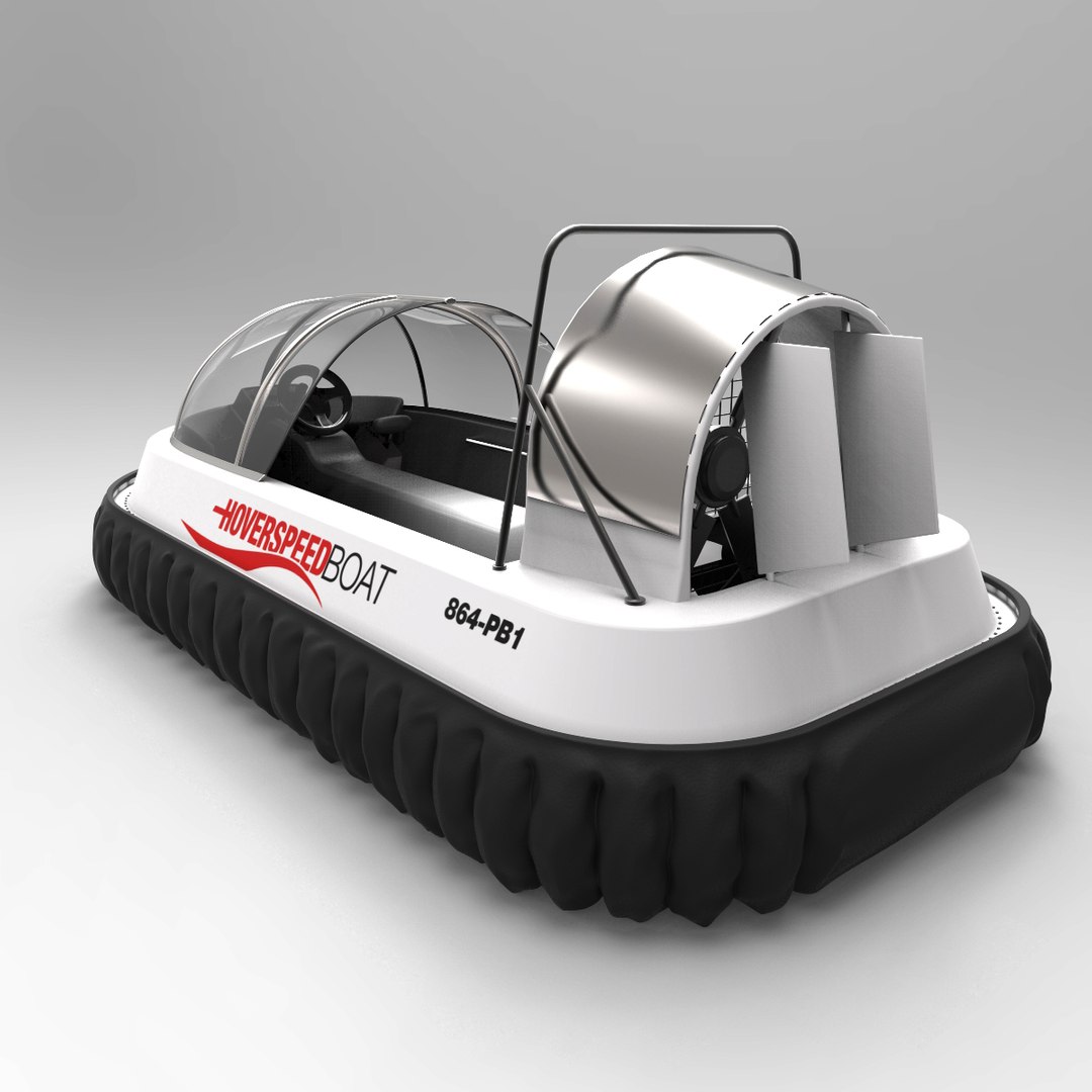 Speed Hovercraft Boat 3d Max