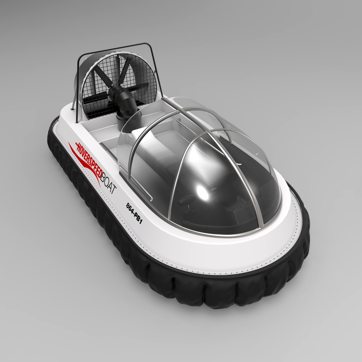 speed hovercraft boat 3d max