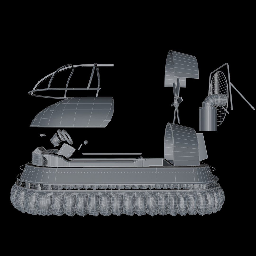 Speed Hovercraft Boat 3d Max