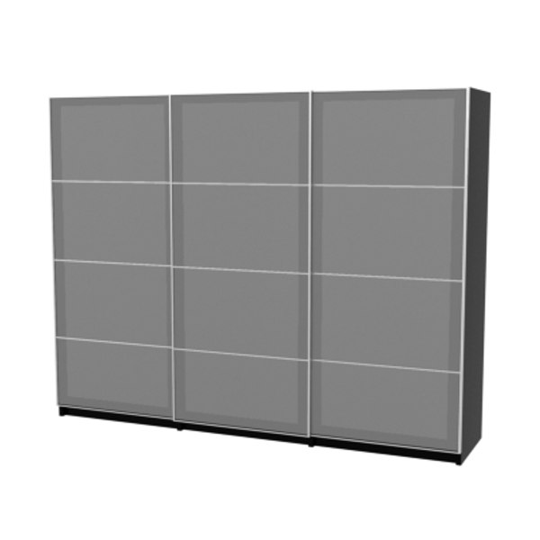 free wardrobe sliding doors 3d model