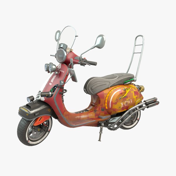 modelo 3d Scooter cibernético - TurboSquid 1777954