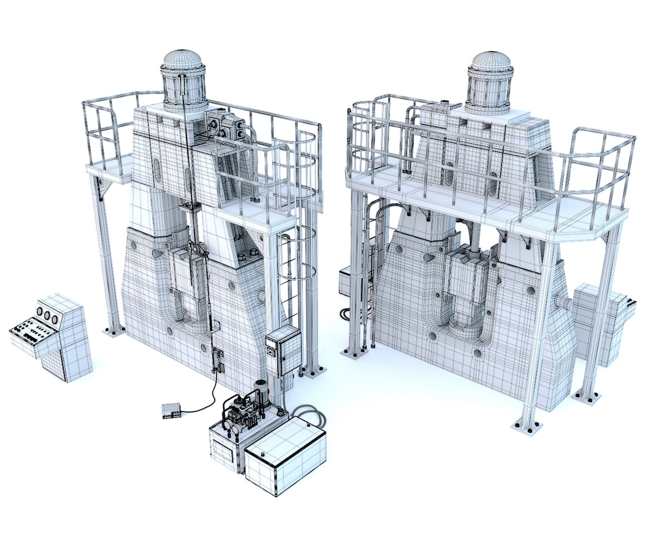3D MA2145 Forging Hammer Press-stamping - Industrial Machine Tool Model ...
