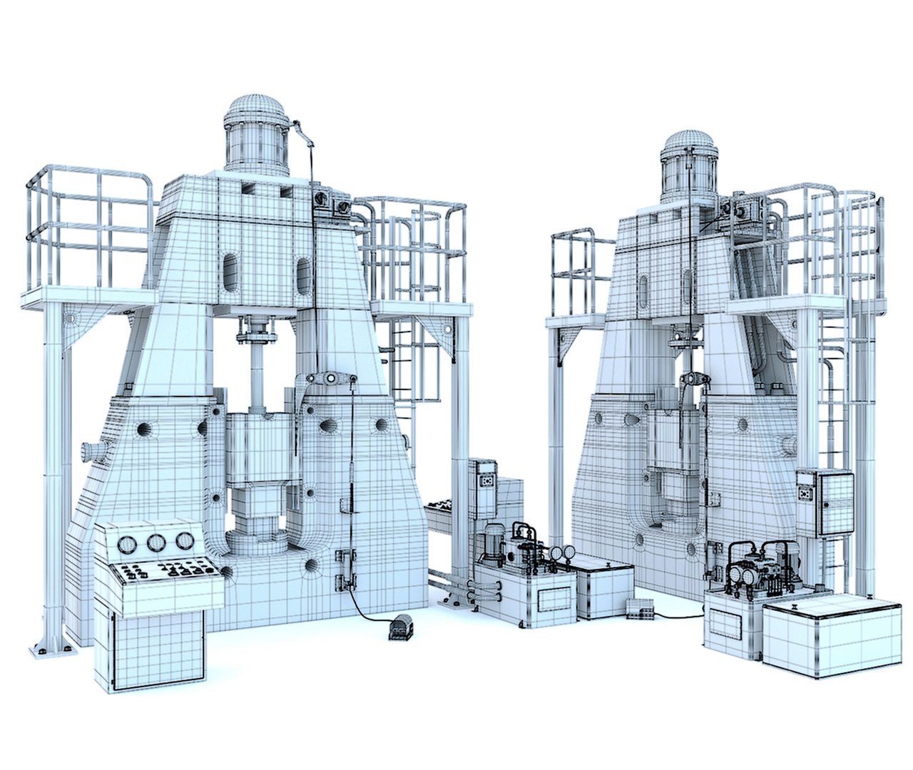 3D MA2145 Forging Hammer Press-stamping - Industrial Machine Tool Model ...