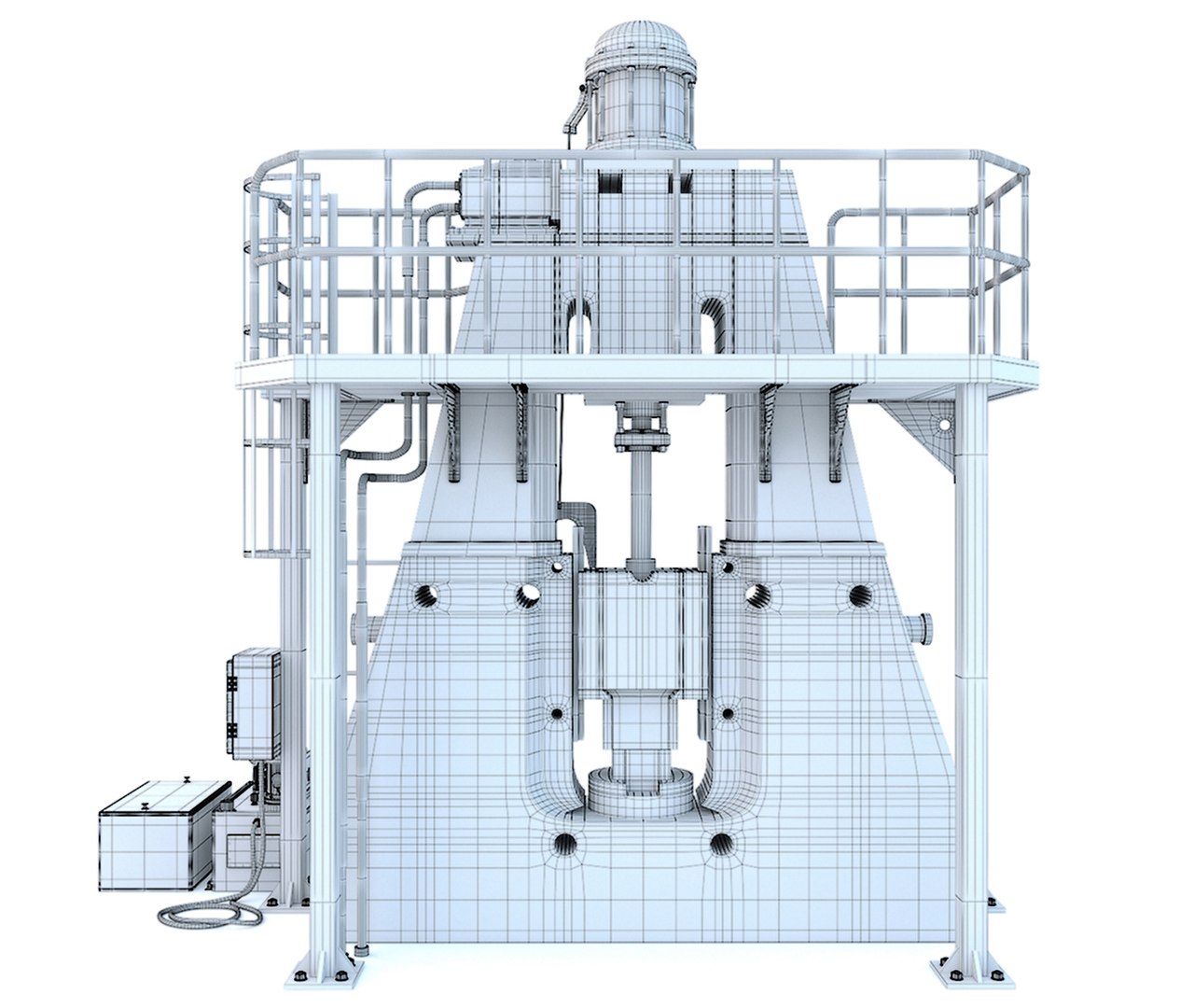 3D MA2145 Forging Hammer Press-stamping - Industrial Machine Tool Model ...
